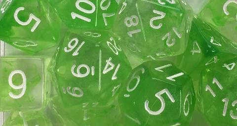 Diffusion Slime Green Dice