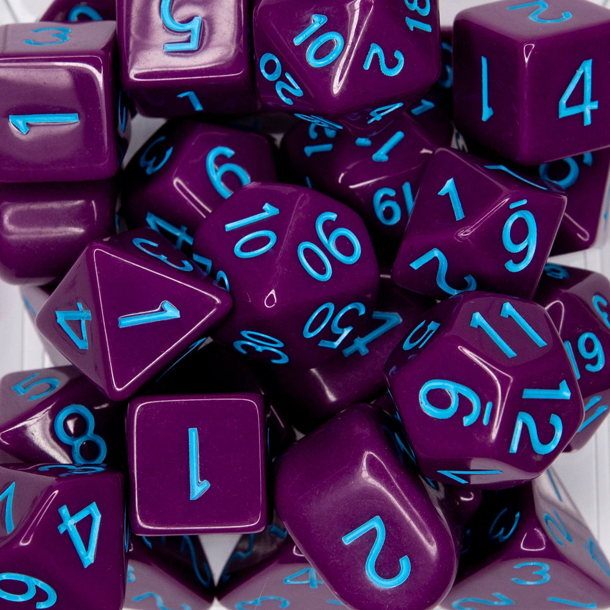 Opaque Dark Purple w/ Lt Blue Ink - Singles