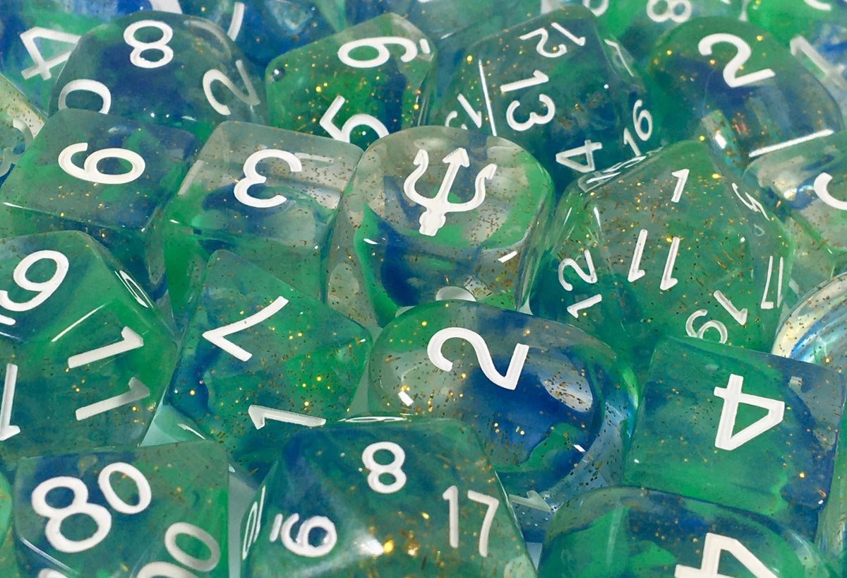 Neptunes Treasure - Single Dice - Add Your Logo